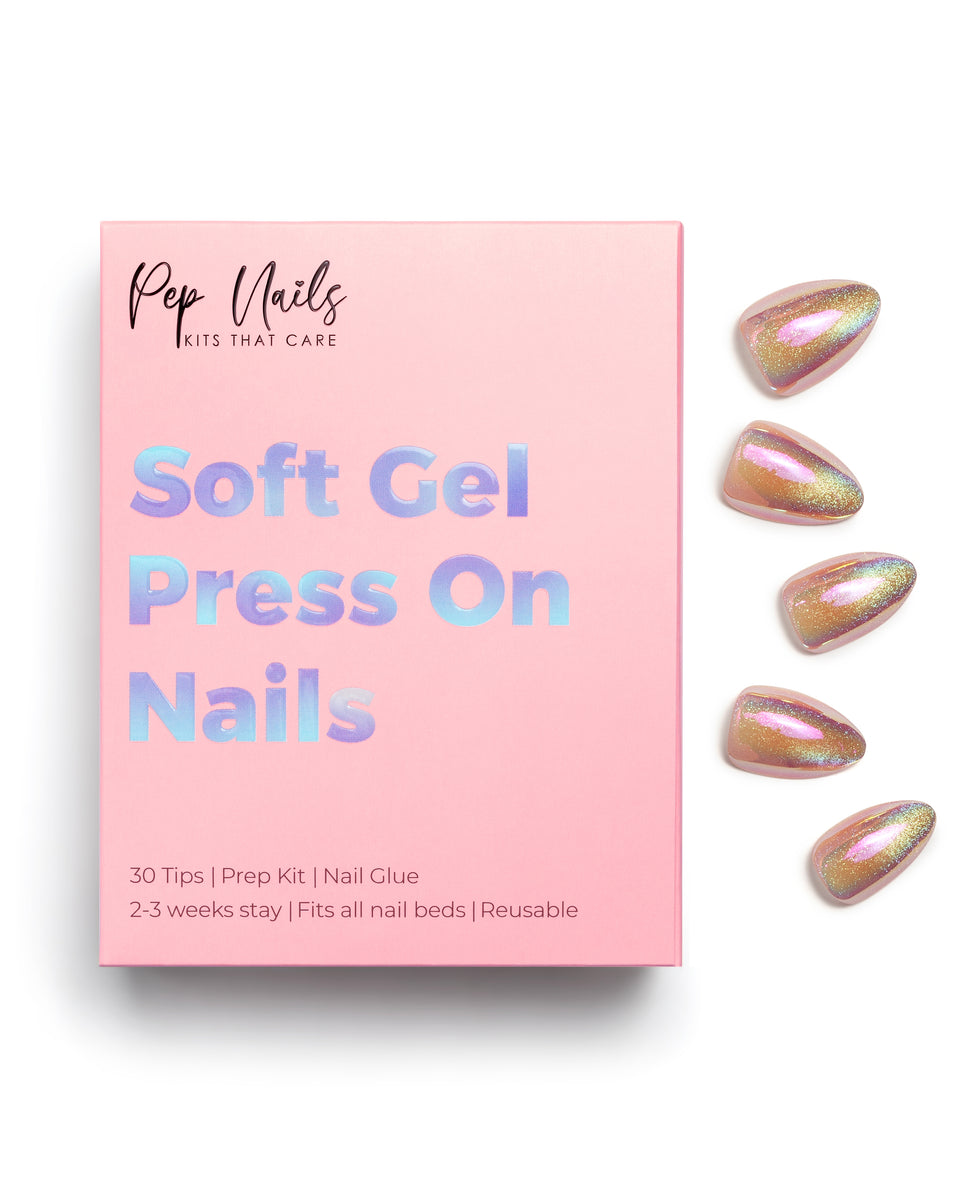 Soft Gel Nails Press On Nails Stick On Nails Fake Nails Artificial ...